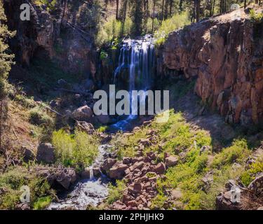 Pacheta Falls on the Mogollon Rim in the White Mountains of Arizona ...