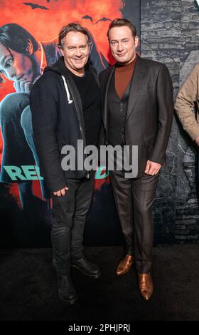 Chris McKay and Brandon Scott Jones attend premiere of Universal ...