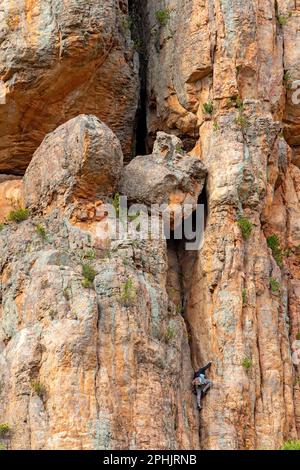 Climbing at Mt Arapiles Stock Photo - Alamy