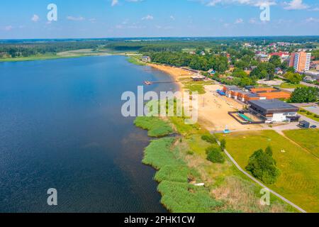 Aerial view of Tamula beach at Võru in Estonia Stock Photo - Alamy