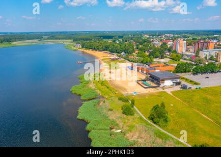 Aerial view of Tamula beach at Võru in Estonia Stock Photo - Alamy