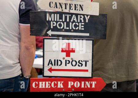 Military checkpoint checkpoint stop sign with gun and body armour no ...