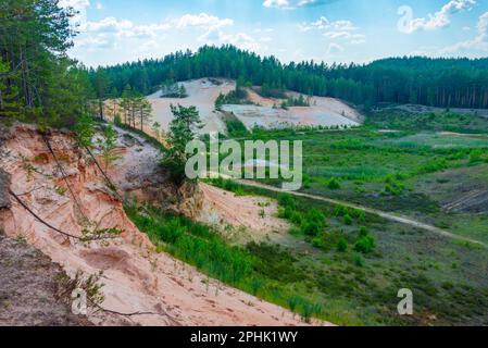 Natural landscape of Piusa caves in Estonia Stock Photo - Alamy