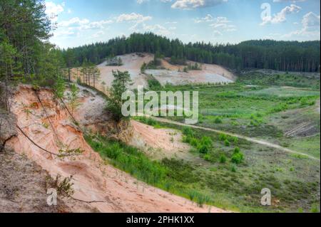 Natural landscape of Piusa caves in Estonia Stock Photo - Alamy