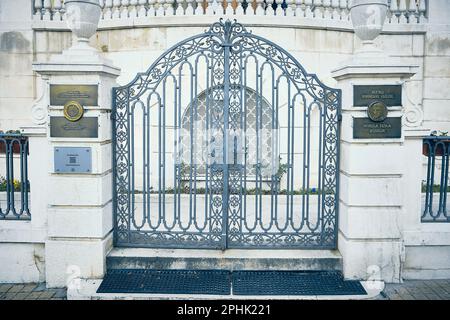 Entrance gates of Nikola Tesla Museum Stock Photo - Alamy