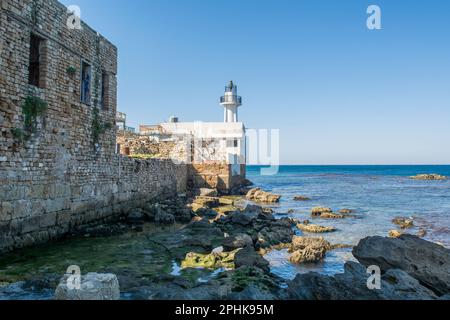Lighthouse in Tyre Lebanon Middle East Stock Photo - Alamy