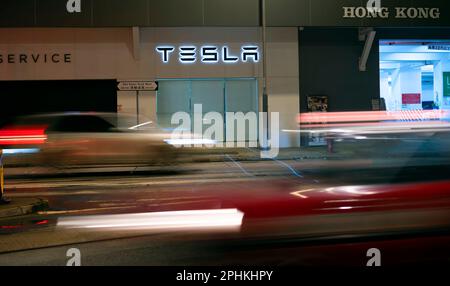 Tesla, Hong Kong, China Stock Photo - Alamy
