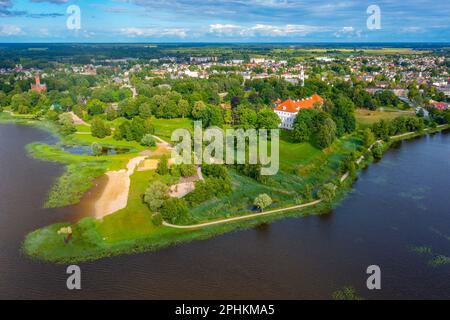 Aerial view of Birzai Castle in Lithuania Stock Photo - Alamy