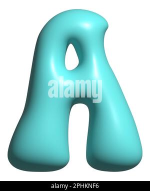 Blue balloon letter R capital, 3D alphabet display font Stock Photo - Alamy