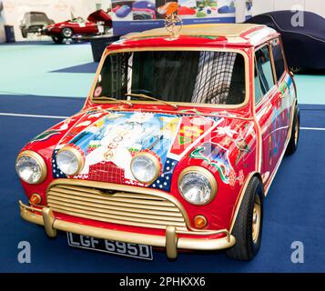 George Harrisons Classic Mini Cooper Classic Car Show London Stock ...
