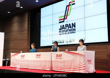 (L-R) Mizuki Matsuda, Yuka Ando, Ai Hosoda, Mao Uesugi, Yukari Abe ...