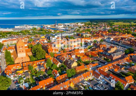 Aerial view of Danish town Koge Stock Photo - Alamy