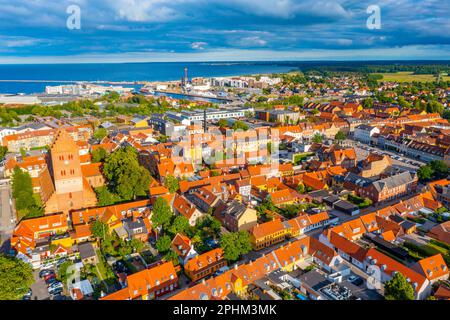 Aerial view of Danish town Koge Stock Photo - Alamy