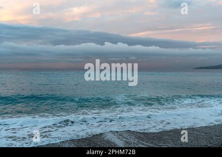 Cloudy Dawn, Azure Sea, Amazing Muted Colors, Sunrise over the Sea ...