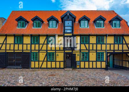 Yellow mansion in the center of Faaborg, Denmark Stock Photo - Alamy