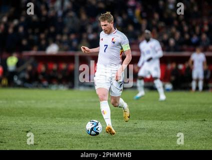 Kevin De Bruyne of Belgium runs with the ball during a FIFA Men’s World ...