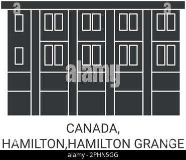 Canada, Hamilton, Hamilton , City Hall travel landmark vector ...