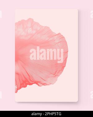 Circular grid pattern. background with dynamic gradient waves. Vector illustration Stock Vector ...