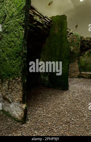 Unstan prehistoric chambered stalled cairn Neolithic Stone Age tomb ...