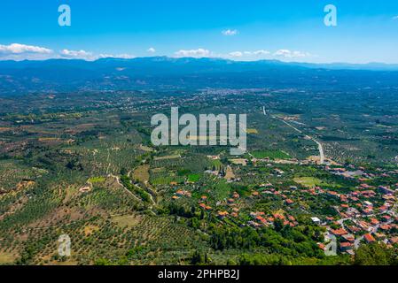 Agricultural landscape of Sparta in Greece Stock Photo - Alamy