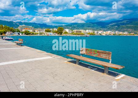Seaside promenade at the port of Kalamata in Greece Stock Photo - Alamy