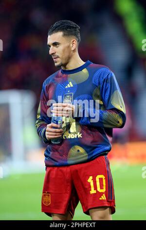 Daniel Ceballos of Real Madrid in action during the Spanish League ...