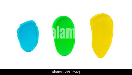 Yellow Plasticine Smear Isolated, Smeared Modeling Clay Texture ...