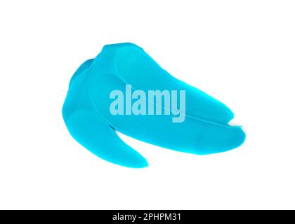 Blue Plasticine Smear Isolated, Smeared Modeling Clay Texture ...