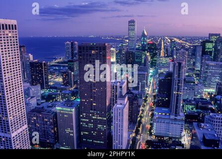 1992 HISTORICAL THE LOOP DOWNTOWN SKYLINE CHICAGO ILLINOIS USA Stock ...