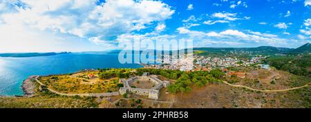 Panorama of Pylos castle in Greece Stock Photo - Alamy
