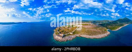 Panorama of Pylos castle in Greece Stock Photo - Alamy