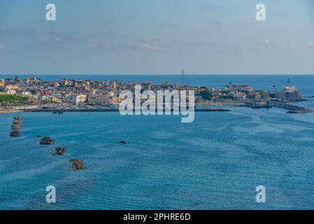 Panorama view of Italian city Forio at Ischia island Stock Photo - Alamy
