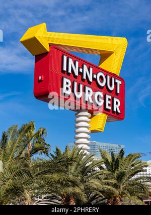 A picture of the In-N-Out Burger sign Stock Photo - Alamy