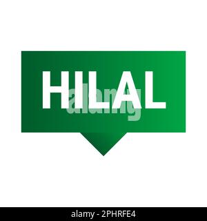 Hilal Sighting Green Vector Callout Banner with Information on the ...
