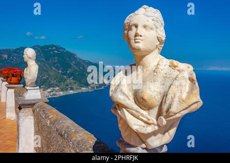 Terrazza dell'Infinito at Villa Cimbrone in the Italian town Ravello ...