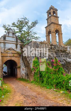 Entrance gate of Negombo Dutch Fort remains. Negombo Fort was a small ...
