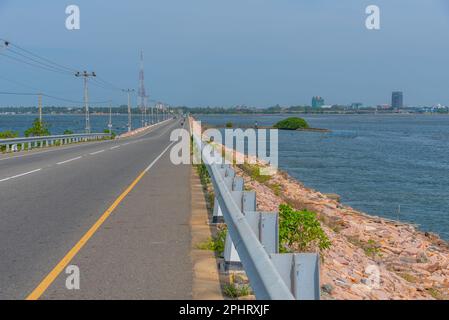 Aerial view of the lagoon in Jaffna. ( between Kaithadi and Jaffna ...