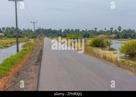Aerial view of the lagoon in Jaffna. ( between Kaithadi and Jaffna ...