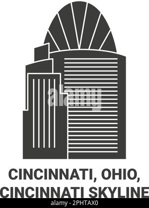 United States, Cincinnati, Ohio, Cincinnati Skyline travel landmark ...