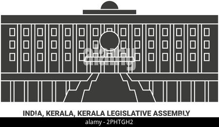 India, Kerala,Kerala Legislative Assembly, travel landmark vector ...