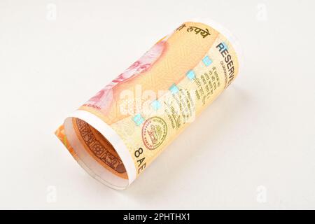 Indian two hundred rupees isolated on white background Stock Photo - Alamy