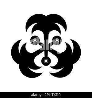Japanese style design Sign or Mitsu symbol Stock Vector Image & Art - Alamy