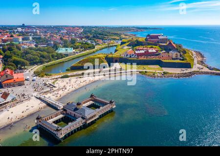 Panorama view of Swedish town Varberg Stock Photo - Alamy