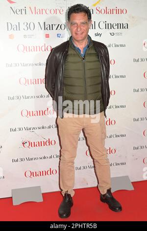 Tiberio Timperi attends the red carpet of the movie "I migliori giorni ...
