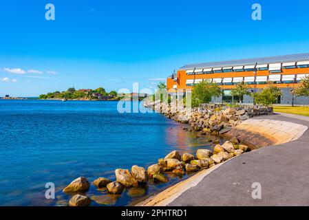 Waterfront in the port of Karlshamn, Sweden Stock Photo - Alamy