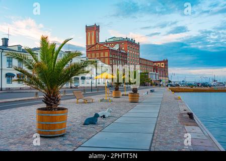 Sunset view of Kalmar conference center in Sweden Stock Photo - Alamy
