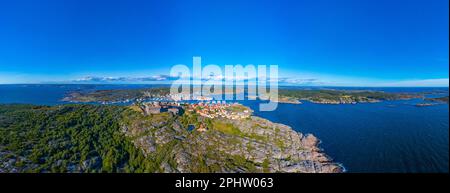 An aerial view of Marstrand island city and castle Stock Photo - Alamy