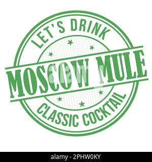 Moscow Mule Cocktail Drink Vector Illustration Icon Stock Vector Image ...