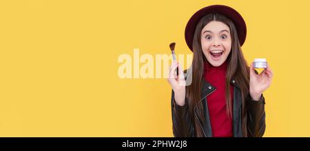 Teenager child girl with shocked facial expression. Surprised face ...