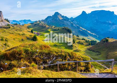 Panorama view of Schynige Platte in Switzerland Stock Photo - Alamy